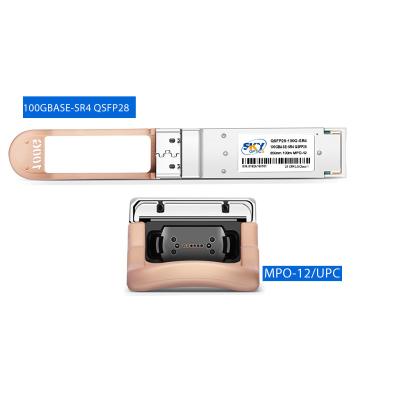 China QSFP28 SR4 100G Optical Module 850nm Wavelength -8.4dBm-2.4dBm Transmit Average Power for sale