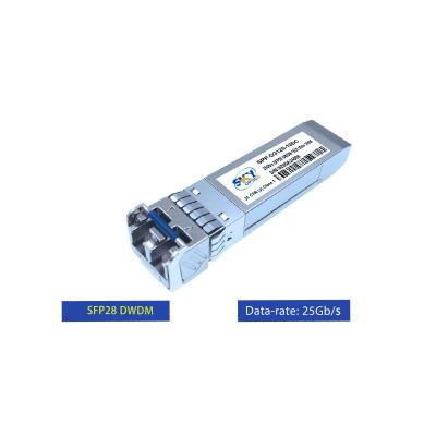 China 3.3V 25G SFP28 Transceiver DWDM Optical Module 10km SFP MSA And SFF-8472 Compliant for sale