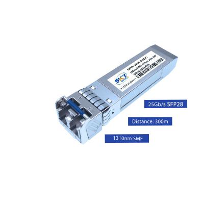China 25G SFP28 Optical Transceiver Module 1310nm 300m Single Mode LC Connector for sale
