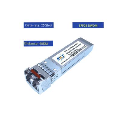 China SFP MSA SFF-8472 25G SFP28 Transceiver 40km Lan WDM Optical Modules 25Gbps for sale