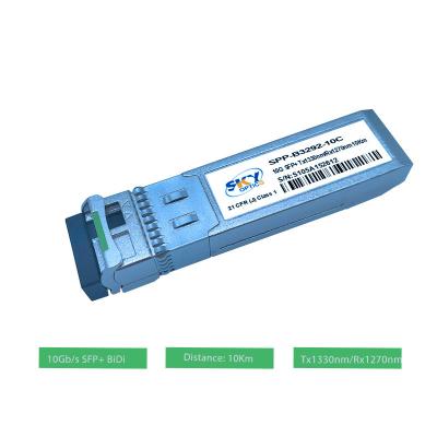 China MSA Compliant 10G SFP+ Optical Module Transceiver 10km Tx1330nm Tx1270nm DDM for sale