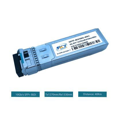China 10Gb/S SFP Optical Module With 40km Transmission And Wavelength 1270nm / 1330nm for sale