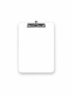 China ODM White Nursing Hospital Office Clipboards 22.5*31.5cm Writing Clip Board for sale
