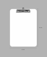 China ODM White Nursing Hospital Office Clipboards 22.5*31.5cm Writing Clip Board for sale