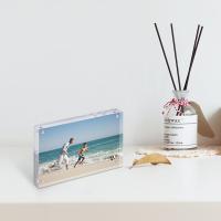 China Acrylic Magnetic Photo Frames 10*15*1.6cm Double Sided Tabletop Picture Frames for sale