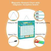China Reusable Durable Preschool Reward Chart With EVA Magnetic Star for sale