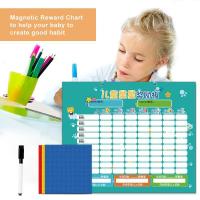 China Reusable Durable Preschool Reward Chart With EVA Magnetic Star for sale