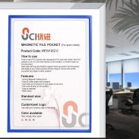 China UCI Magnetic File Pocket Holder Document Display Frame Writable for sale