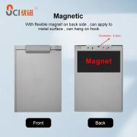 China UCI Magnetic Plastic Clipboard With Pen Holder A4 Writable MCB1912-P for sale