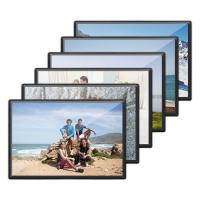 China Custom Peel And Stick Photo Frames 8x10'' PVC Plastic Picture Frames for sale