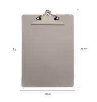 China Clear A4 File Plastic Office Clipboards ODM With Metal Clip And Smooth Surface for sale