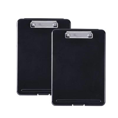 China Writable Plastic A4 Document Box Transparent Storage Box Silk Printed 24x35cm for sale