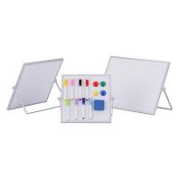 China Desktop Portable Folding Whiteboard Erasable Magnetic Dry Erase Board With Stand for sale