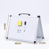 China Magnetic Portable Foldable Desktop Whiteboard Dry Erase Whiteboard With Stand for sale