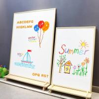 China Big Size Dry Erase Lapboard Removable Kids Drawing Whiteboard With Base for sale