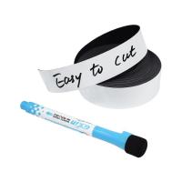 China SGS Coloured Custom Magnetic Label Dry Erase PET Film Surface for sale
