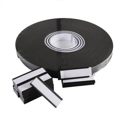 China Warehouse C Channel Magnetic Label Holders 3x1'' With White Paper And Clear Film for sale