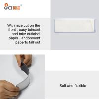 China Writable Magnetic Label Holder White Clear PVC Label Holder Pocket for sale