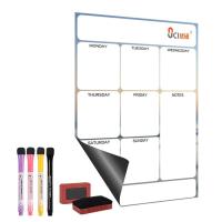 China Soft Whiteboard Magnetic Calendar Planner A4 A3 Dry Erase Weekly Planner for sale