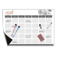 China Fridge Magnetic Calendar Planner Family Monthly Planner Whiteboard for sale