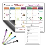 China Magnetic Dry Erase Reusable Daily Weekly Monthly Planner Set 17x11'' A3 A4 Custom for sale