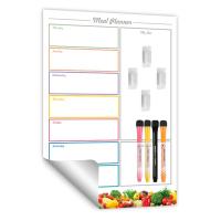 China Soft  Whiteboard Sheets Reusable Calendar Planner Self Sticky Weekly Planner 17x11'' 17x13'' for sale
