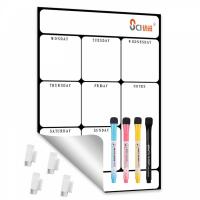 China Soft  Whiteboard Sheets Reusable Calendar Planner Self Sticky Weekly Planner 17x11'' 17x13'' for sale