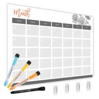 China Dry Erase Reusable Calendar Planner Sticky Monthly Planner SGS OEM for sale