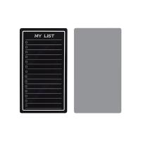 China Black Reusable Calendar Planner Dry Erase Sticky Board 17x13 Inch For Glass Ceramic Tile Wall for sale