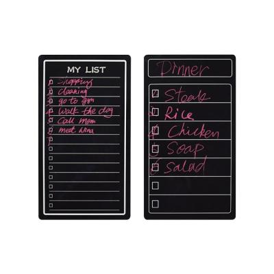 China Black Reusable Calendar Planner Dry Erase Sticky Board 17x13 Inch For Glass Ceramic Tile Wall for sale