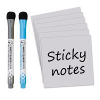 China Soft Whiteboard Reusable Calendar Planner Dry Erase Sticky Notes 10x10cm for sale