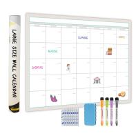 China Erasable Print Dry Erase Poster Monthly Dry Erase Calendar Poster Self Adhesive for sale