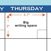 China Erasable Print Dry Erase Poster Monthly Dry Erase Calendar Poster Self Adhesive for sale