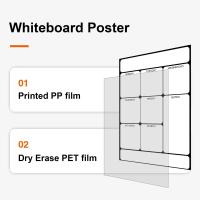 China Erasable Print Dry Erase Poster Monthly Dry Erase Calendar Poster Self Adhesive for sale