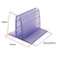 China Supermarket Price Tag Holder Plastic Shelf Label Holder Reusable For Wire Shelf for sale
