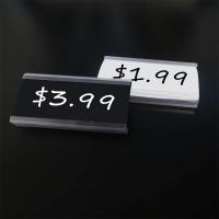 China Supermarket Label Holder 3.5*7.5cm Plastic Shelf Label Holder Writable for sale