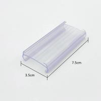 China Supermarket Label Holder 3.5*7.5cm Plastic Shelf Label Holder Writable for sale