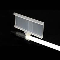 China Clear Plastic Wire Shelf Label Holder Tags 75*35mm ODM With Tight Snap Lock Closure for sale