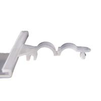 China Clear Plastic Wire Shelf Label Holder Tags 75*35mm ODM With Tight Snap Lock Closure for sale