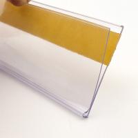 China Self Adhesive Clear Plastic Shelf Label Holder For Price Tag Eco Friendly for sale