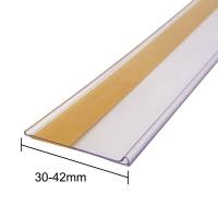 China Self Adhesive Clear Plastic Shelf Label Holder For Price Tag Eco Friendly for sale