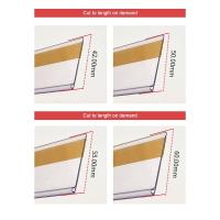 China Self Adhesive Clear Plastic Shelf Label Holder For Price Tag Eco Friendly for sale