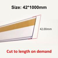 China Self Adhesive Clear Plastic Shelf Label Holder For Price Tag Eco Friendly for sale