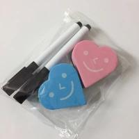 China Heart Shaped EVA Magnetic Whiteboard Erasers For Office School for sale