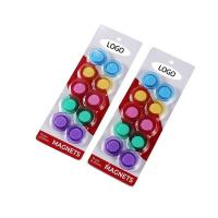 China Whiteboard Magnetic Button Slip Free Colorful Round Magnets OEM for sale