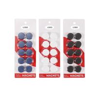 China Whiteboard Magnetic Button Slip Free Colorful Round Magnets OEM for sale