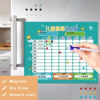 China Dry Erase Childrens Magnetic Reward Chart A3 Custom Size for sale