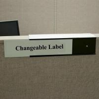 China Aluminium Cubicle Name Holder Office Name Plates Custom Size for sale