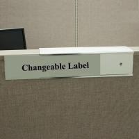 China Aluminium Cubicle Name Holder Office Name Plates Custom Size for sale