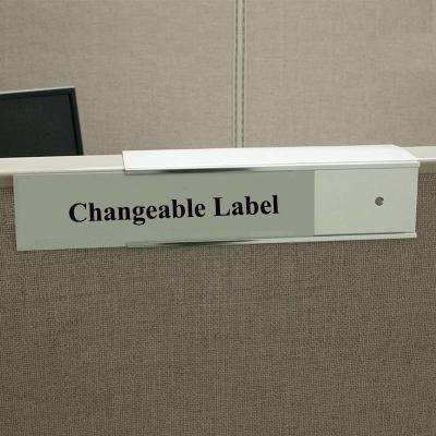 China Aluminium Cubicle Name Holder Office Name Plates Custom Size for sale